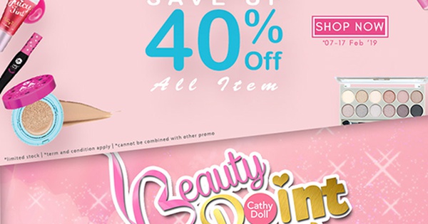 Promo Cathy Doll: Diskon Hingga 30Ribu & Cashback 40% | GoPay