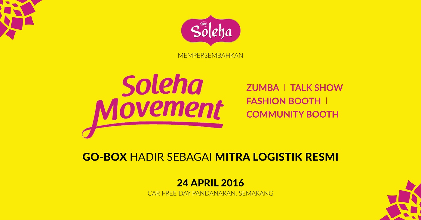 Dapatkan Voucher GO-BOX 50% di acara HiLo Soleha Movement | GoBox