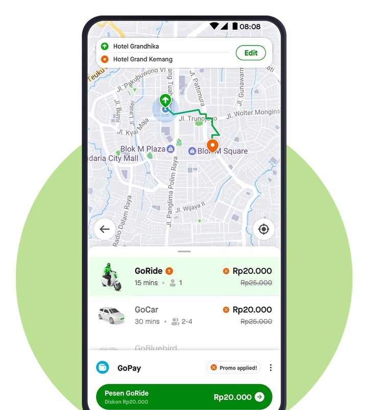 GoRide: Download Aplikasi Ojek Online Terbaik & Terpercaya | Gojek