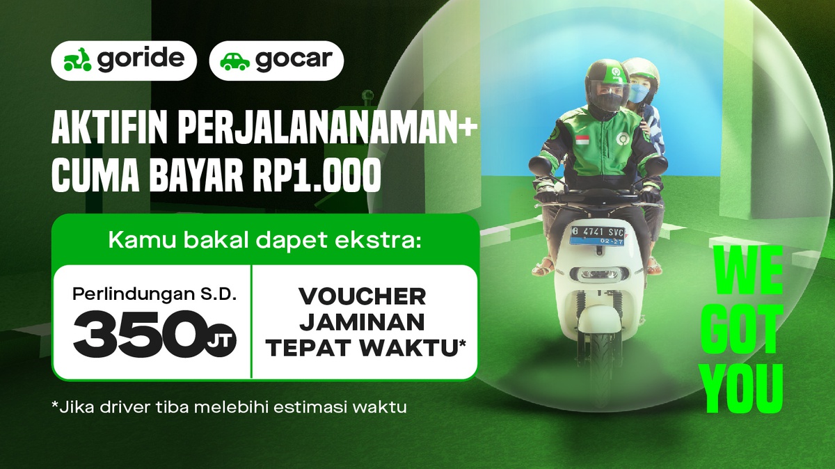 Aktifin PerjalananAman+ Dapat Banyak Ekstra di Perjalanan! | Gojek