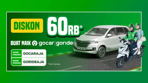 Kode promo untuk GoCar dan GoRide | Gojek