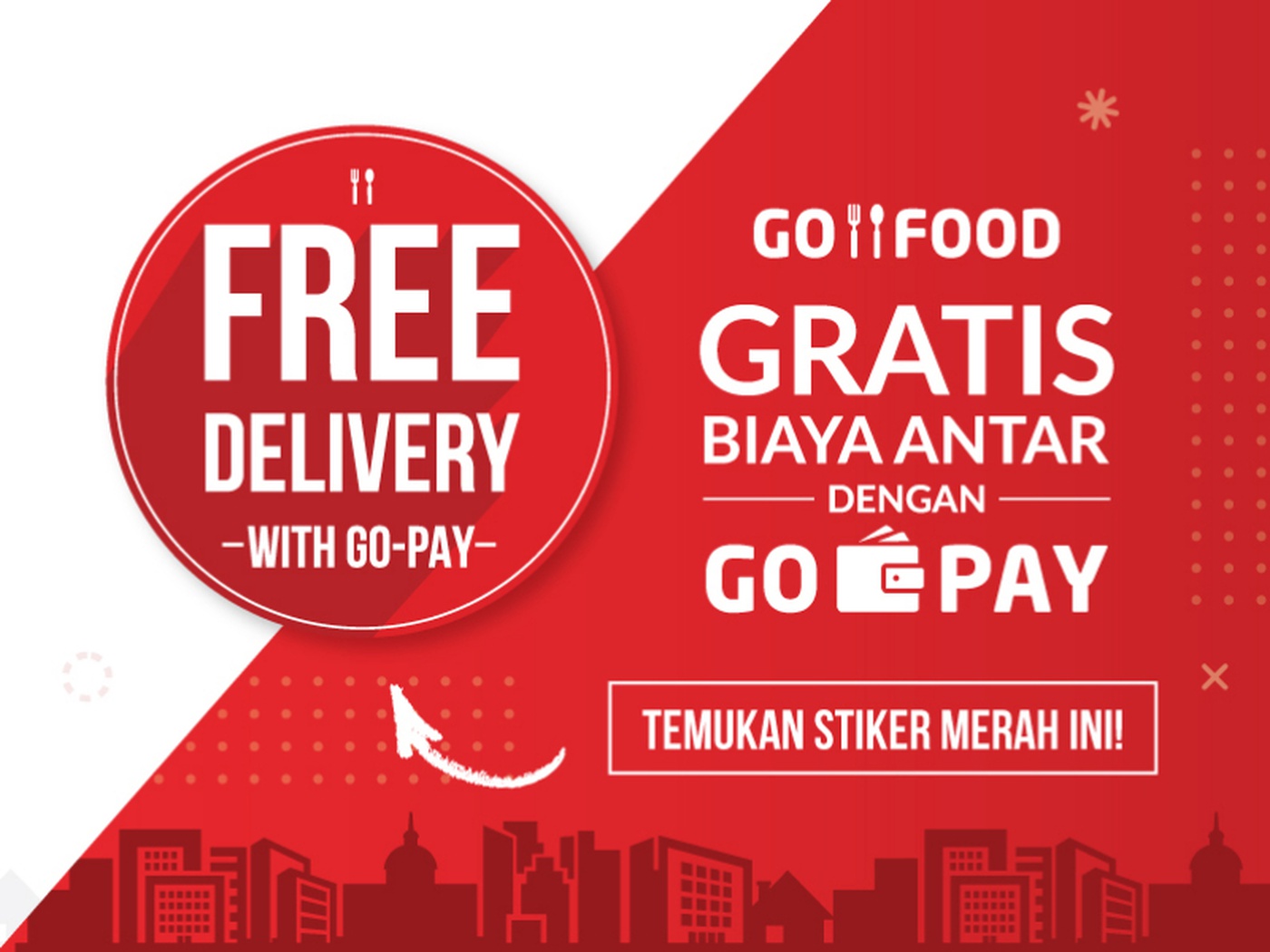 GRATIS biaya antar dengan GO-PAY di 25 kota | GoFood