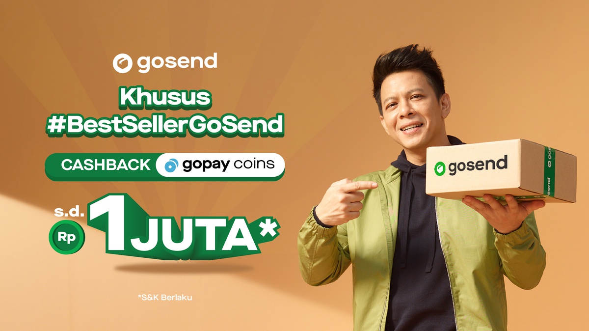Cashback hingga 1 juta Khusus Anggota Best Seller GoSend | GoSend