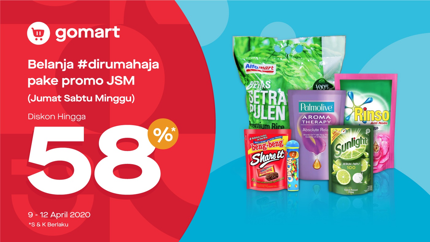 Promo JSM April: Diskon Hingga 58% di GoMart | GoMart