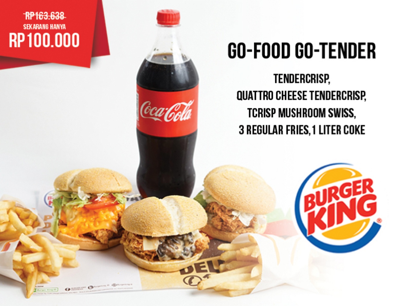 Menu Hemat Burger King GO-FOOD GO-TENDER! | GoFood
