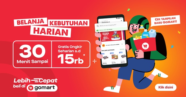 Cara mudah order kebutuhan harianmu di tampilan baru GoMart! | GoMart