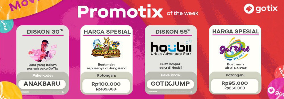 Promo GoTix September 2019: Diskon Rp 30.000 dengan Kode Promo! | GoTix