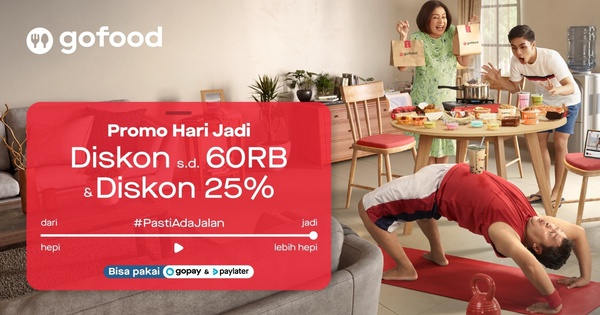 Promo Hari Jadi GoFood So Pasti Bikin #LebiHepi | GoFood