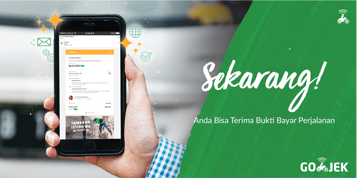 Dapatkan Bukti Bayar Lewat Email | Gojek