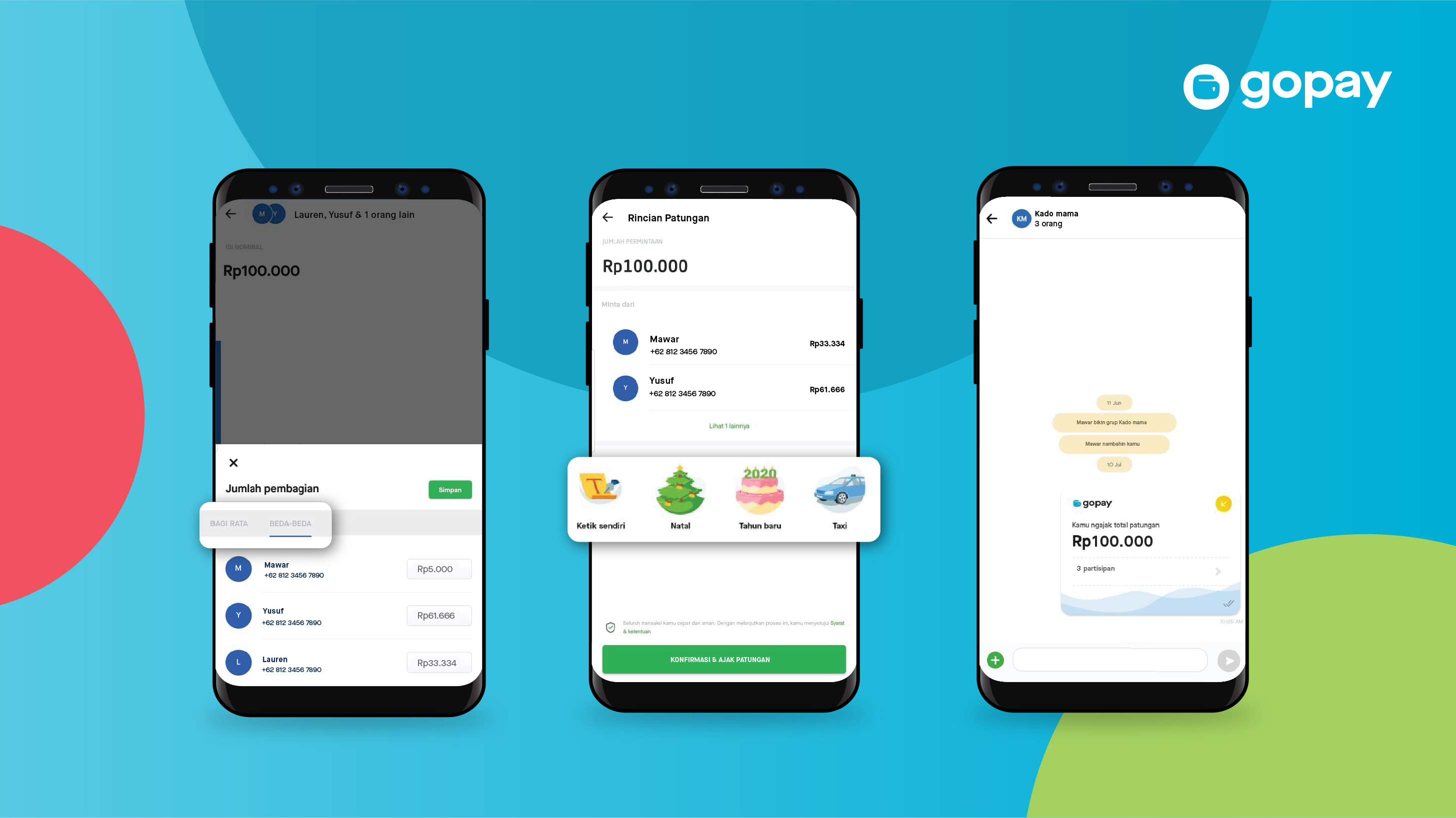 Patungan Gampang Pakai GoPay | GoPay